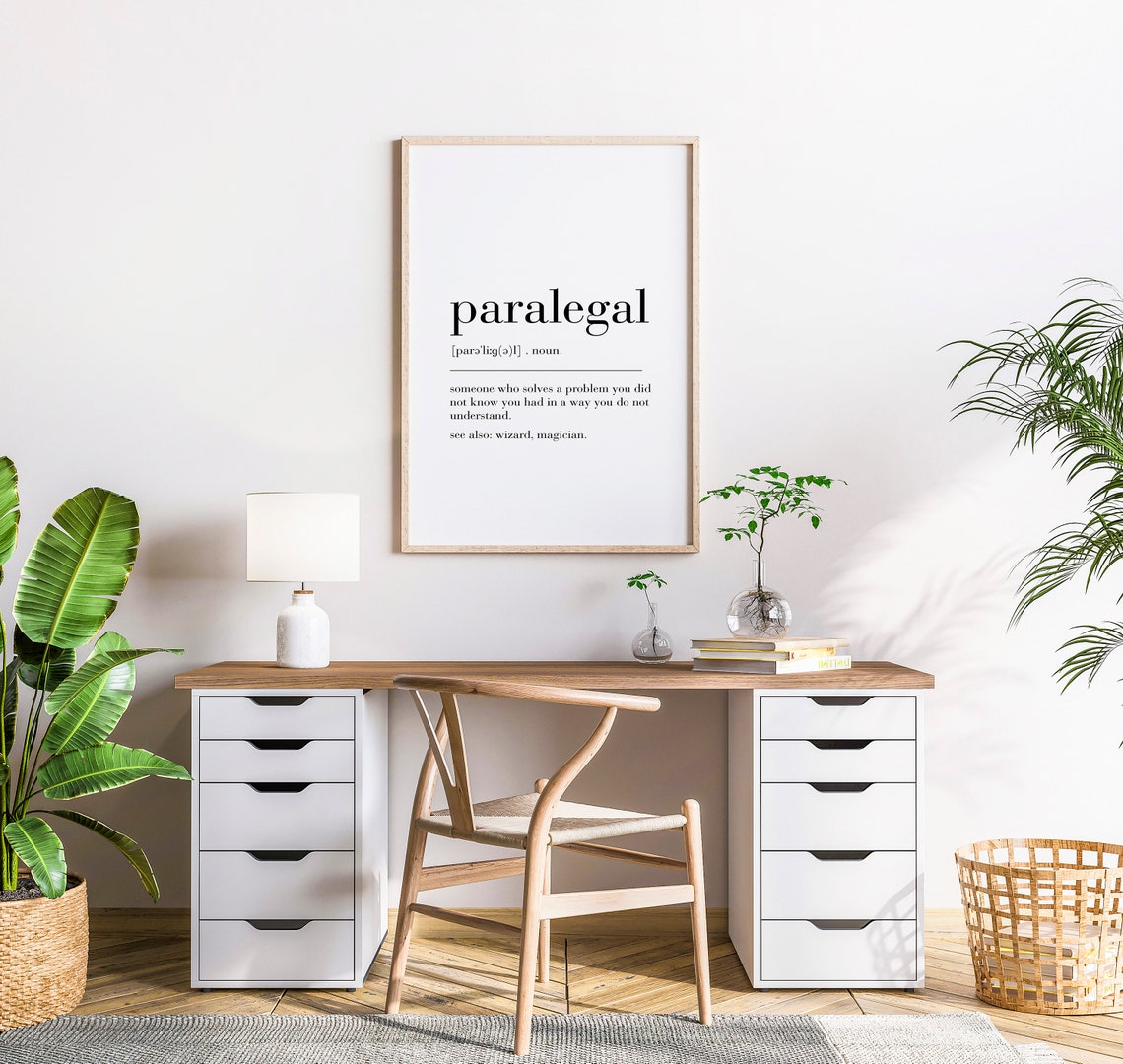Paralegal Definition Print Lawyer Gift Law Office Decor - Etsy