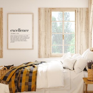 Excellence Poster, Excellence Definition Print, Excellence Wall Art ...