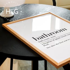 Bathroom Definition Print, Funny Bathroom Sign, Bathroom Quote ...