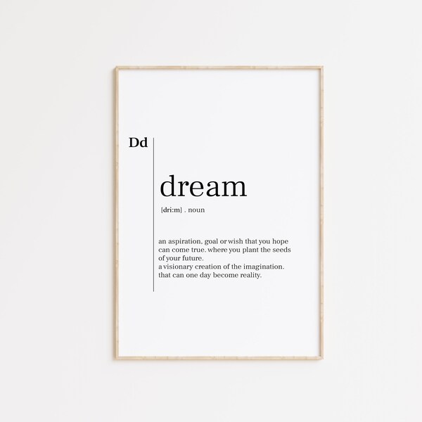 Dream Poster - Etsy