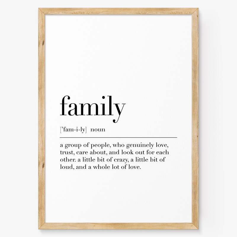 Family Definition - Etsy