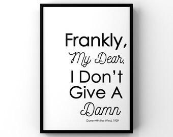 Frankly My Dear - Etsy