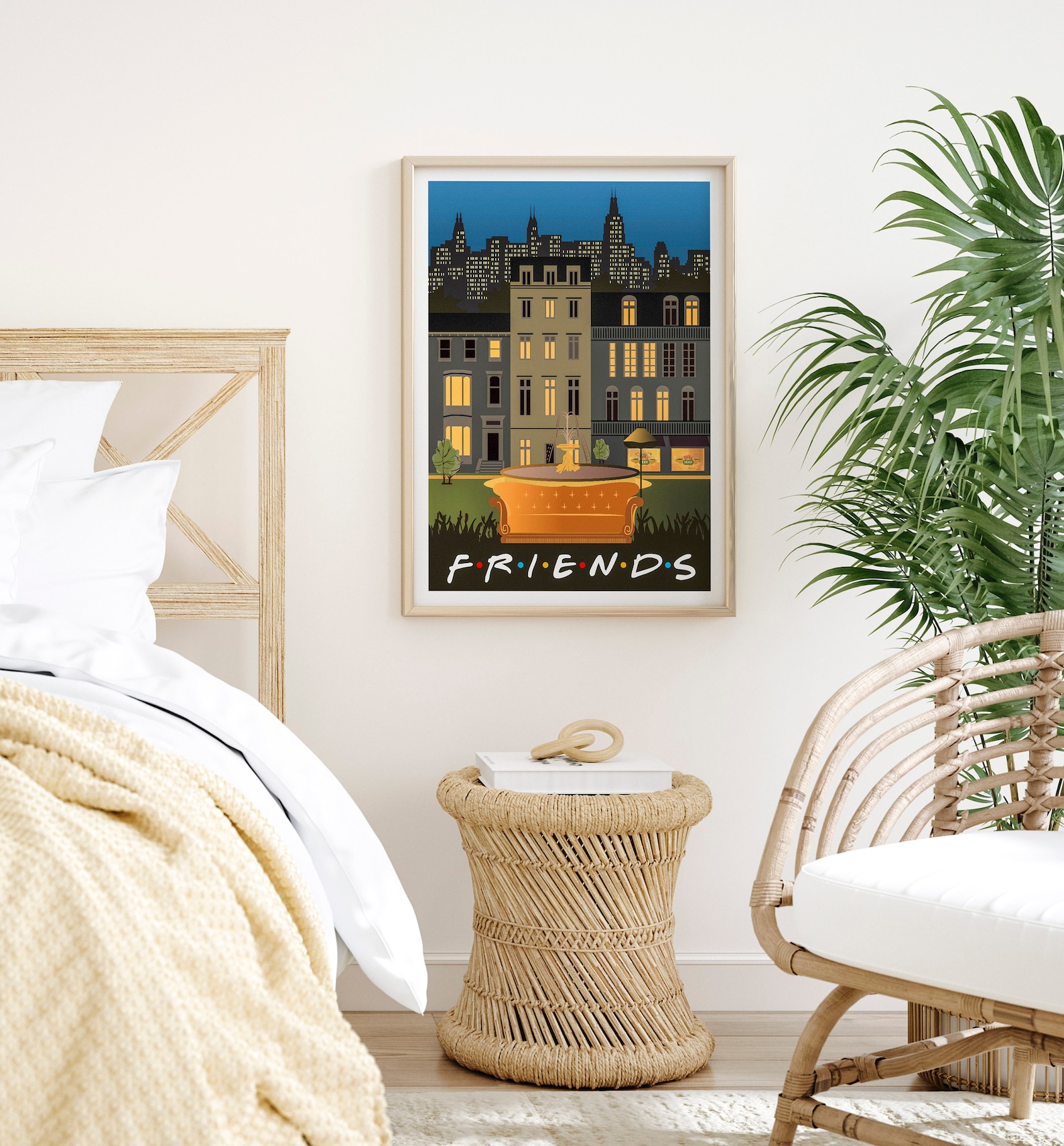 Friends Fountain New York Central Park Friends TV Show Layout | Etsy