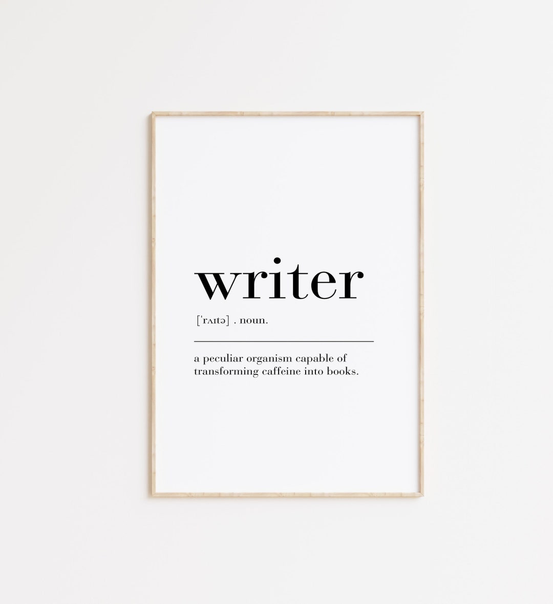 Writer, Writer Print, Writer Poster, Writer Definition Print, Writer ...