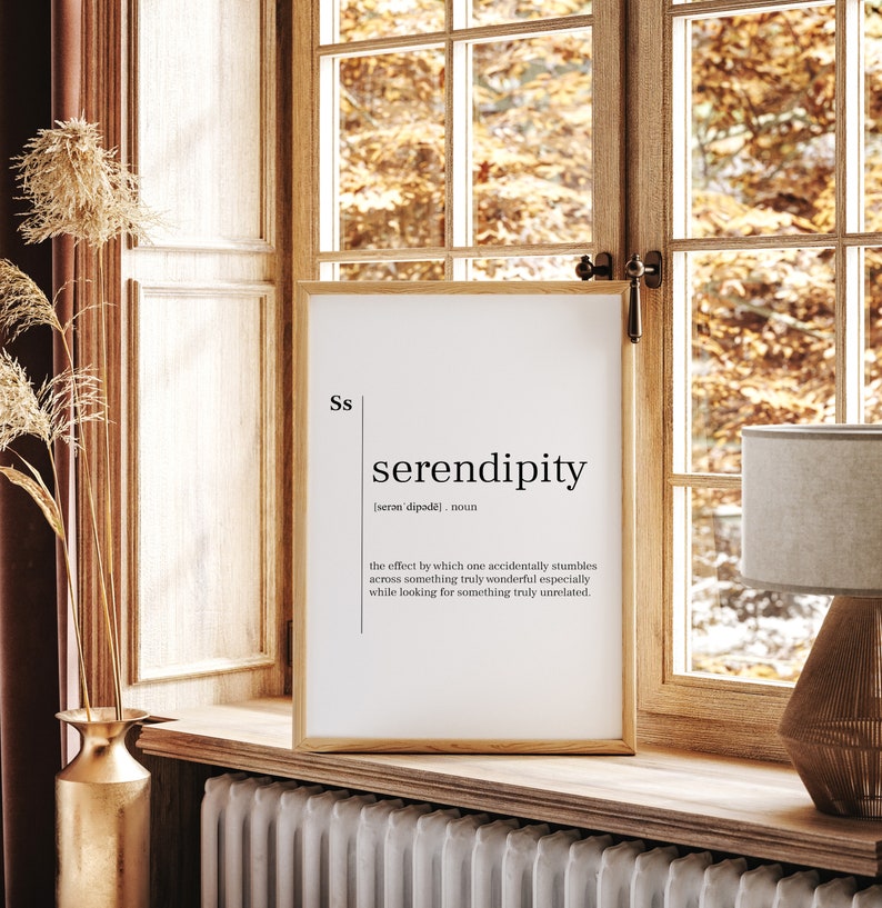 Serendipity Definition Print Serendipity Serendipity Print - Etsy