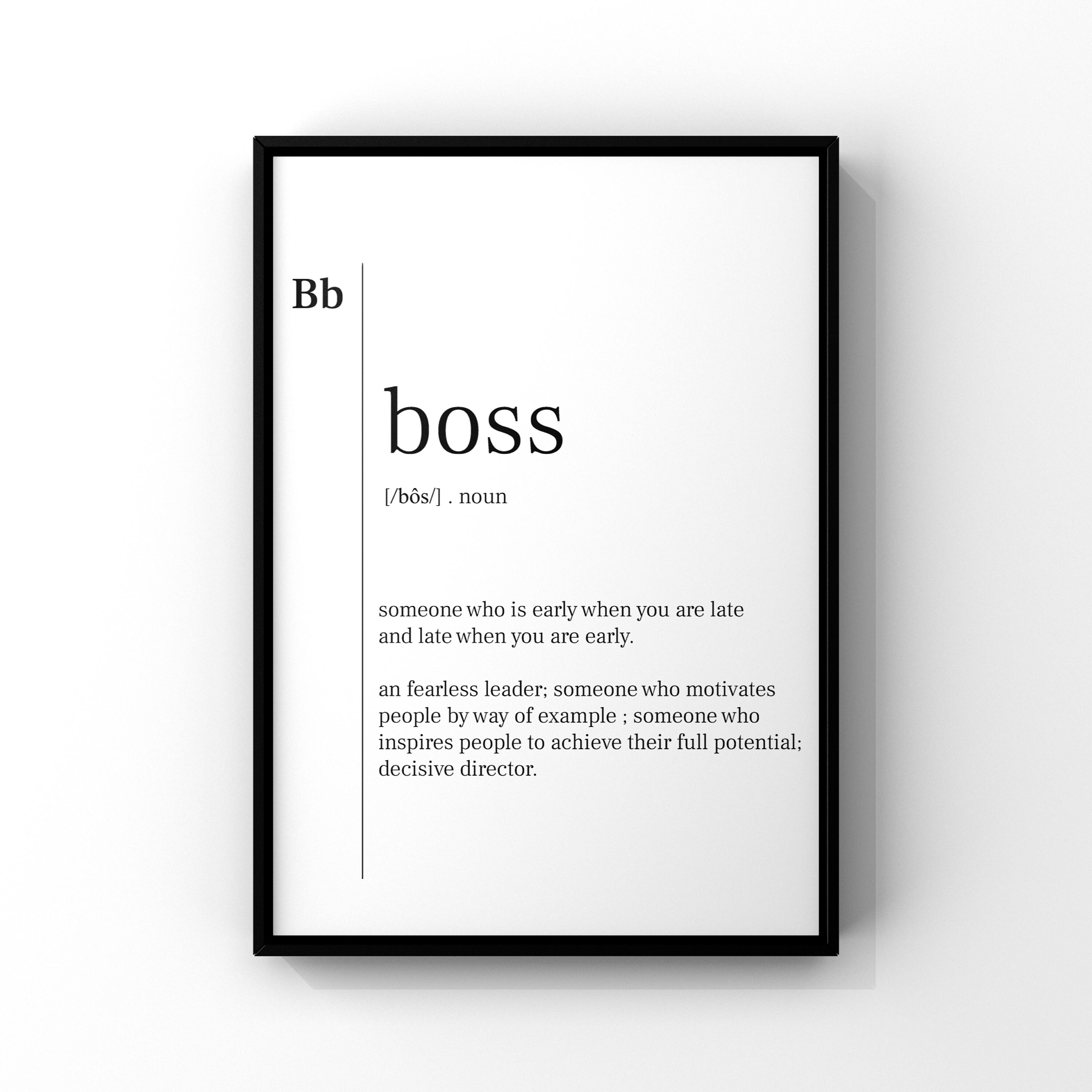 Boss Posters - Etsy
