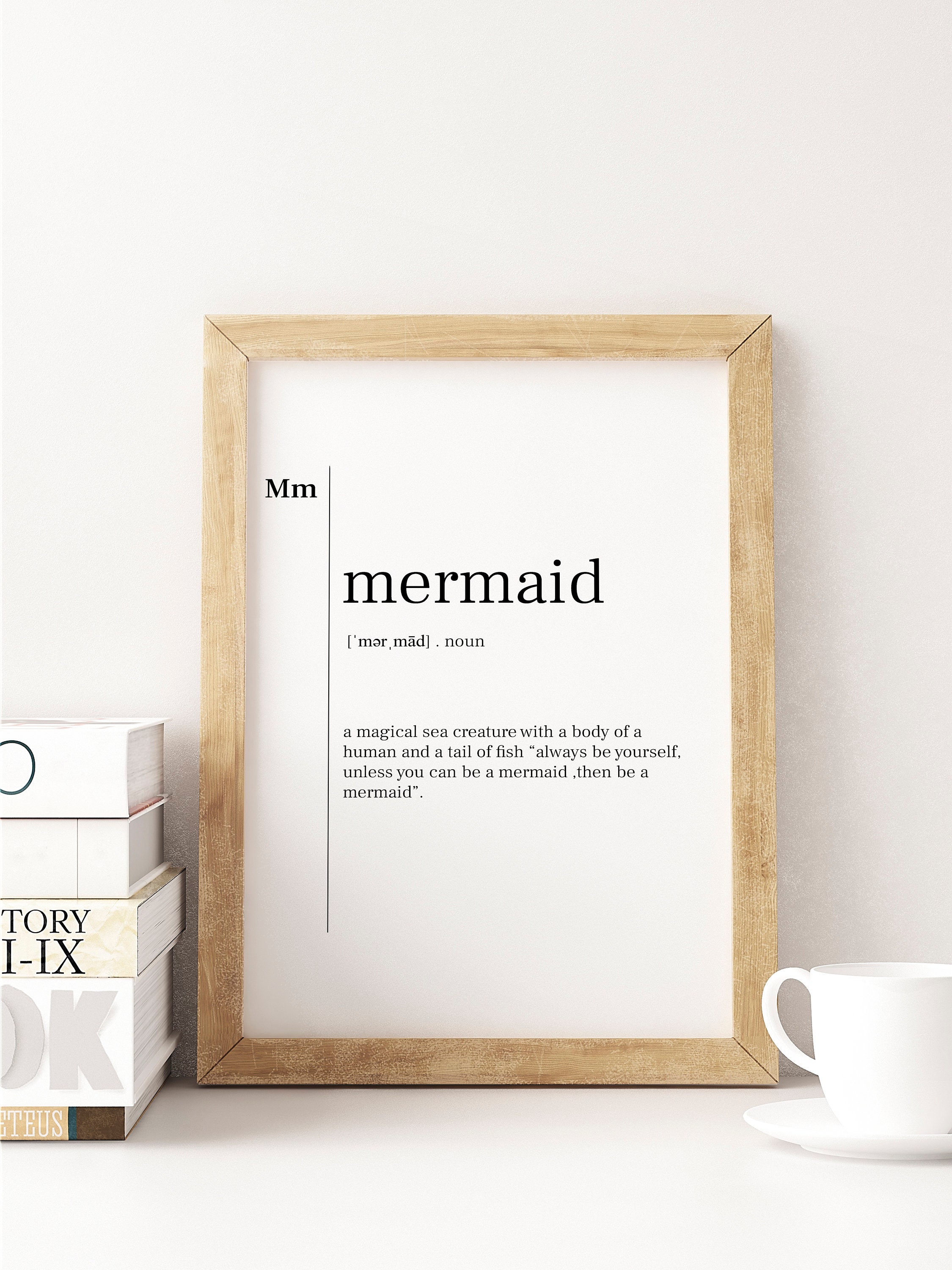 Mermaid Definition PrintMermaidMermaid PrintMermaid | Etsy