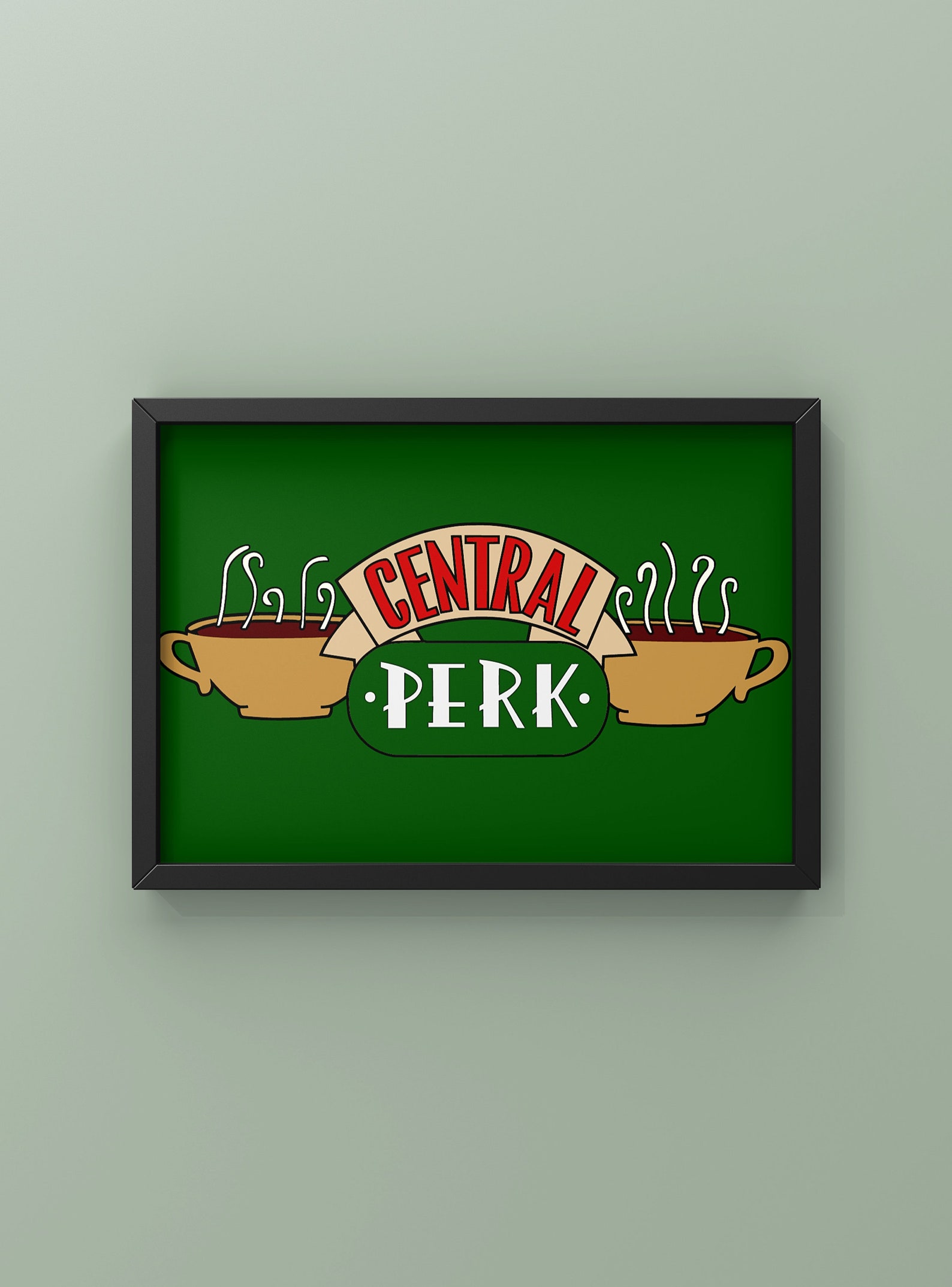 Central Perk Art Poster Print Friends TV Show Poster | Etsy
