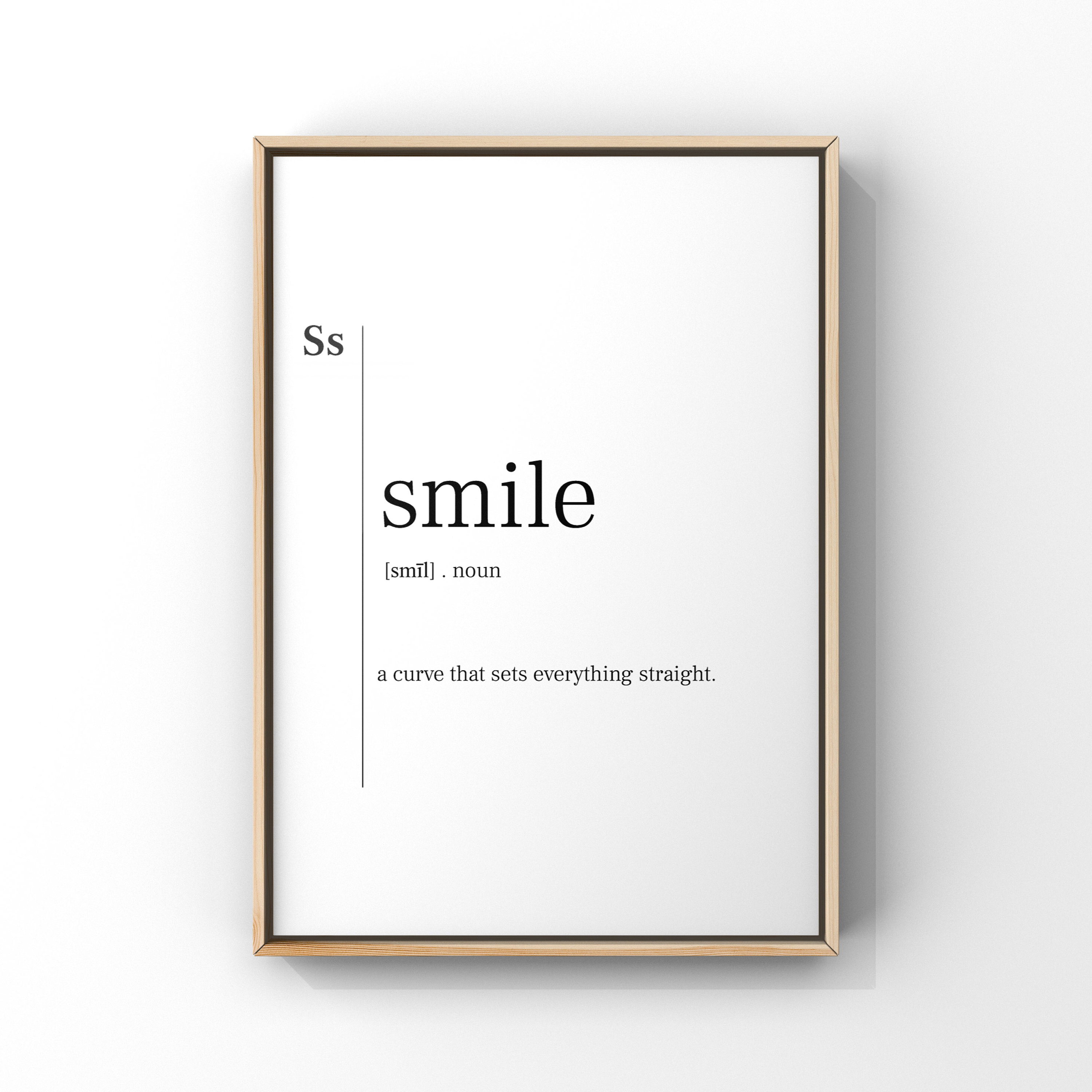 Smile Printdefinition Postersmile Definition Printnursery - Etsy