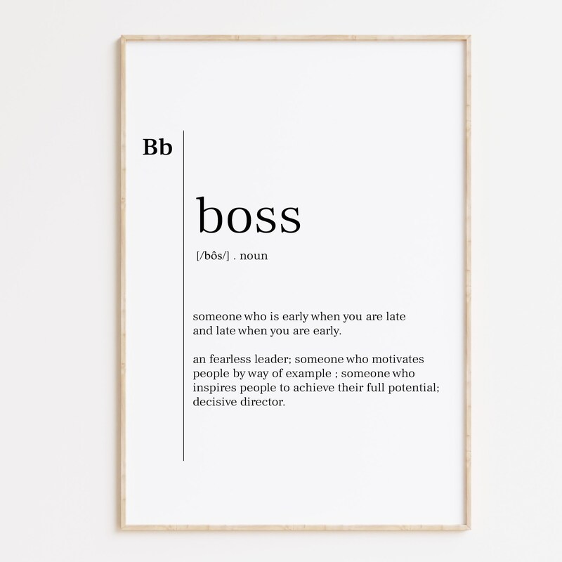Boss Print - Etsy