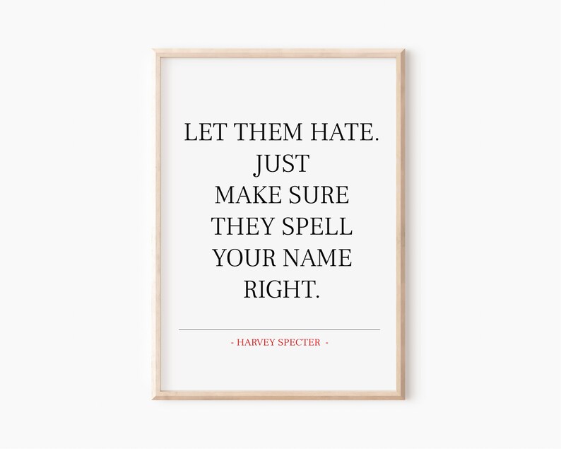 Harvey Specter Poster Harvey Specter Print Suits TV Show - Etsy