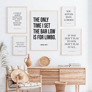 The Only Time I Set the Bar Low is for Limbo, Michael Scott Quote, the ...