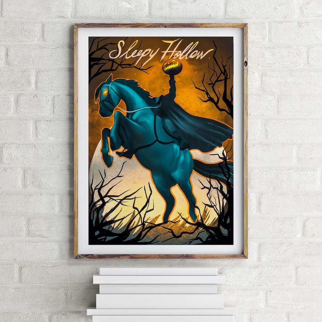 Sleepy Hollow Movie Fan Art Illustrations, Sleepy Hollow Print, Sleepy ...
