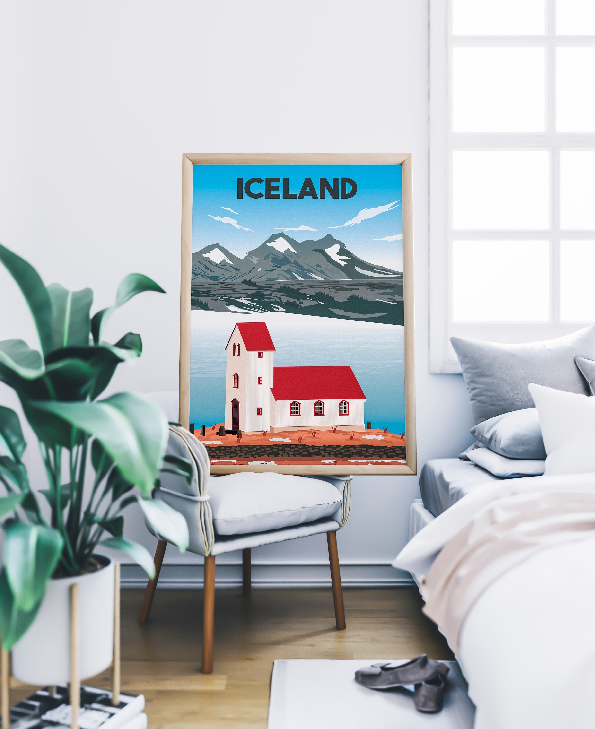 ICELAND Travel Poster Europe Poster Iceland Print Iceland | Etsy