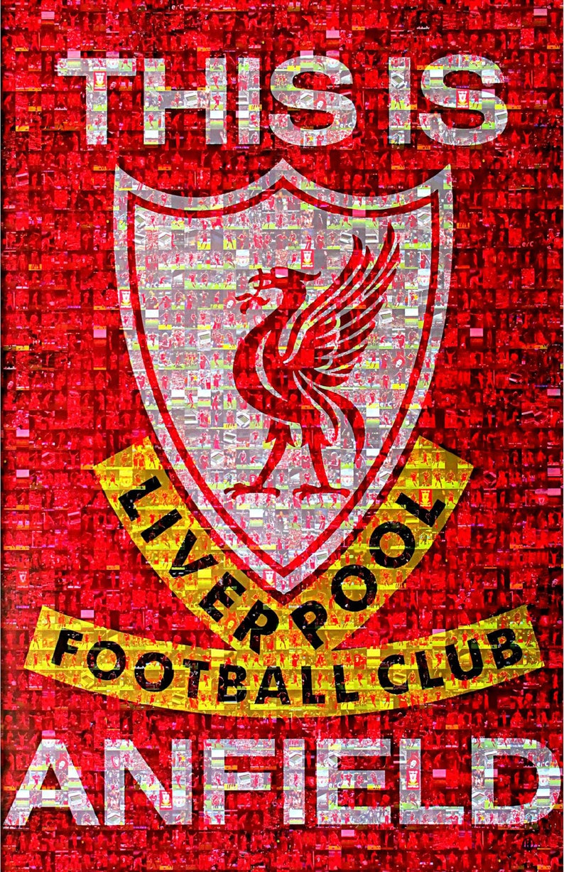 Liverpool FC poster This is Anfield poster illustrated art | Etsy