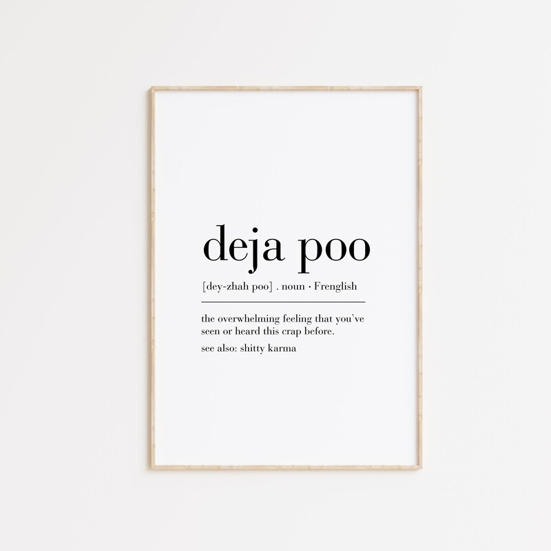 Deja Poo Definition - Etsy