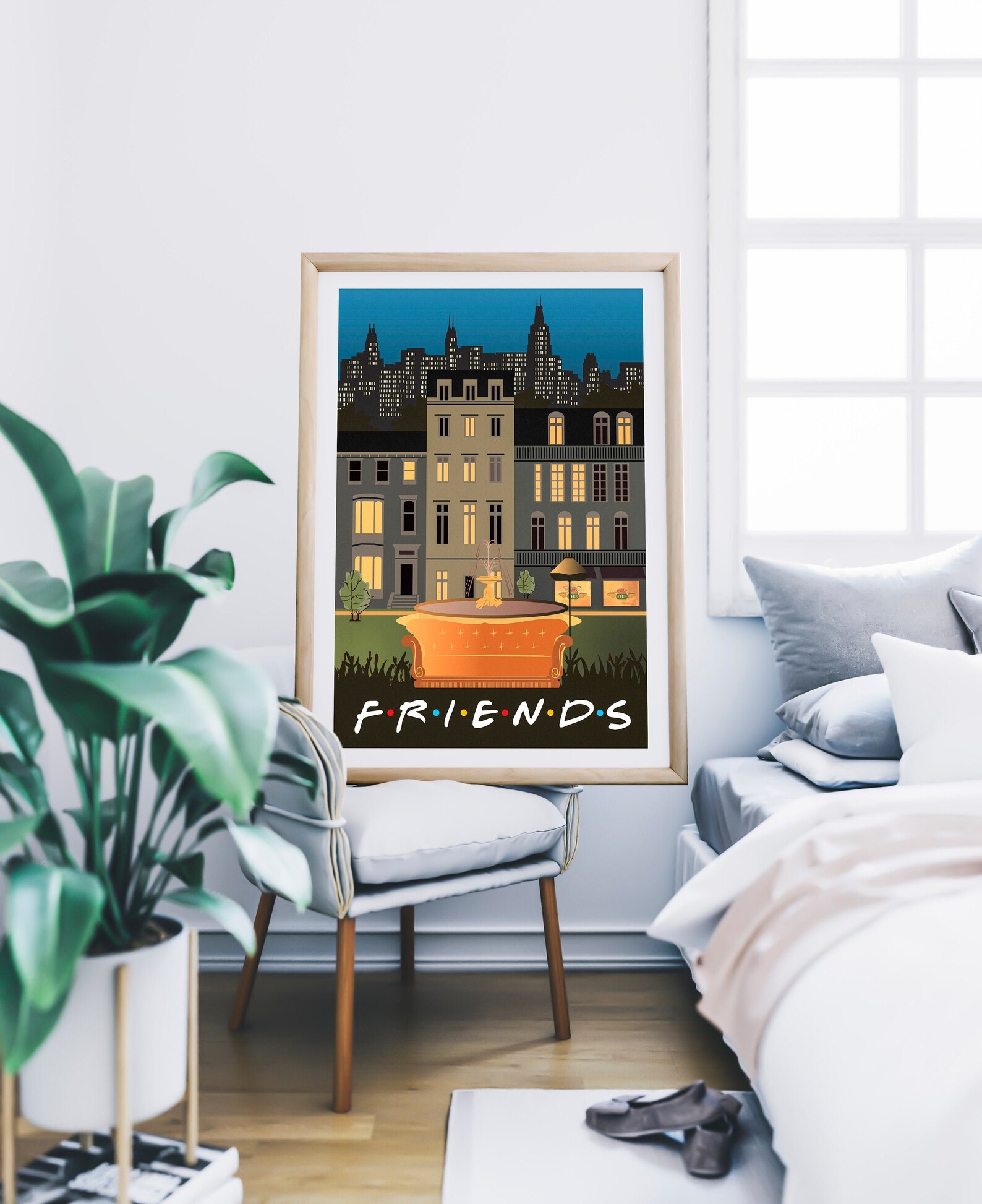 Friends Fountain New York Central Park Friends TV Show Layout | Etsy