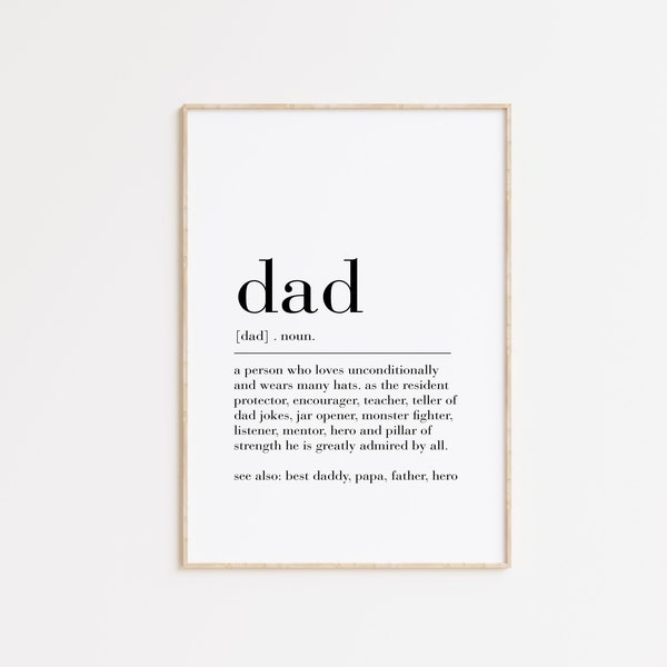 Definition of Dad - Etsy