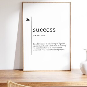 Success, Success Print, Success Poster, Success Sign, Success Quote ...