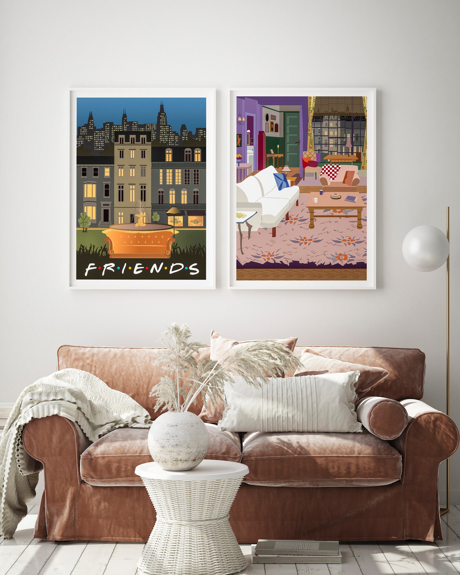 Friends Fountain New York Central Park Friends TV Show Layout | Etsy