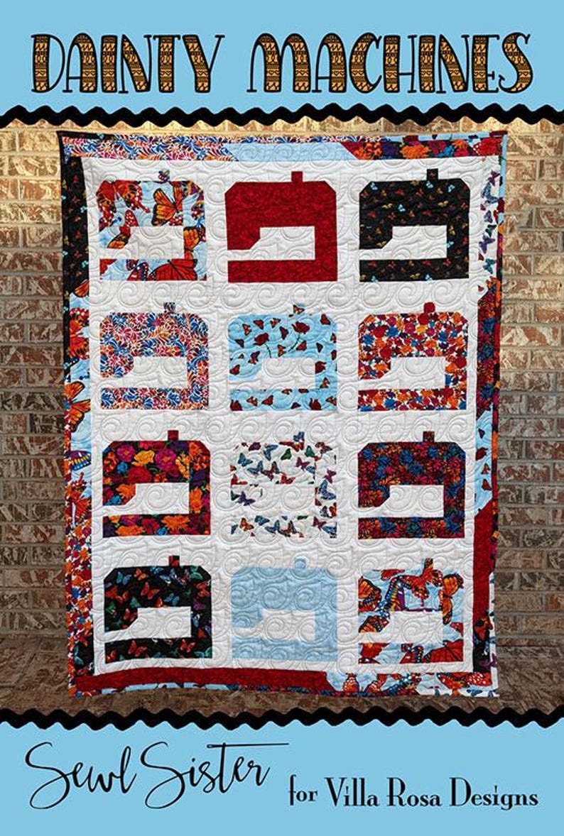 Dainty Machines Quilt Pattern for Villa Rosa Designs - Etsy