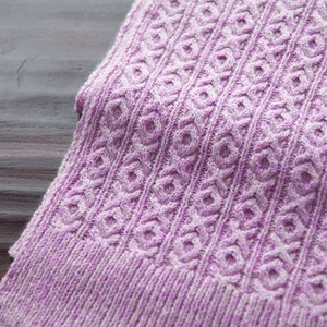 XOXO Scarf | Knitting Pattern | Chart | PDF Download - Etsy