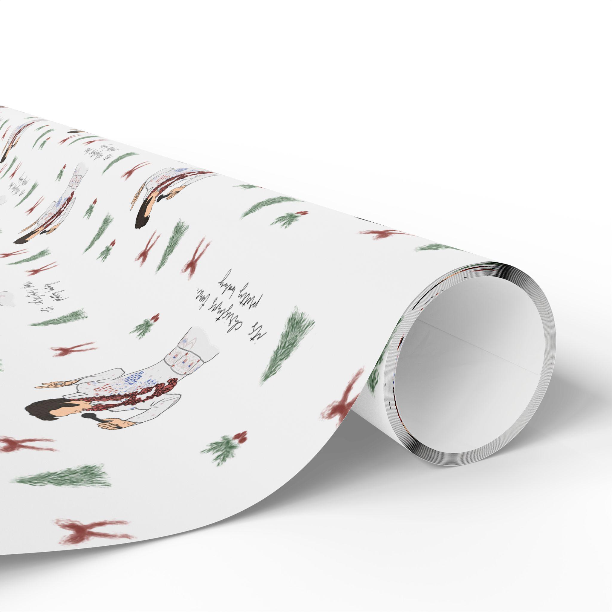 Elvis Presley Wrapping Paper, Christmas Wrap, Funny Christmas Wrapping ...