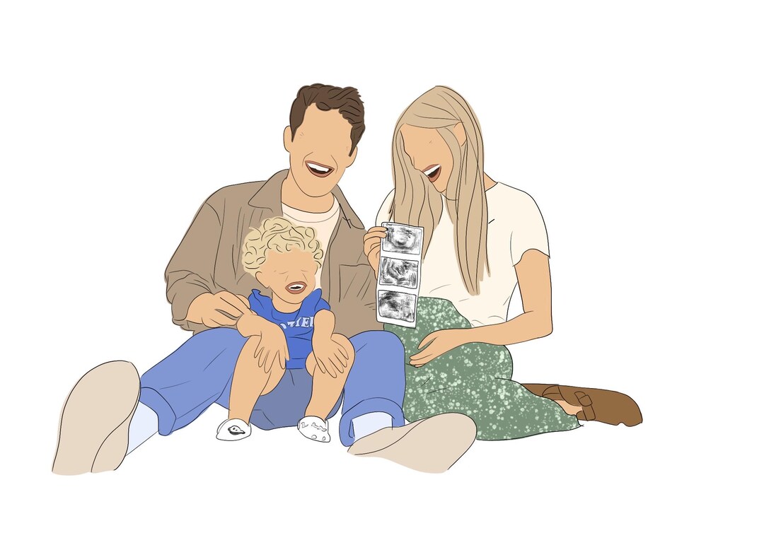 Custom Faceless Portrait Illustration: Minimalist Digital Art (digital ...