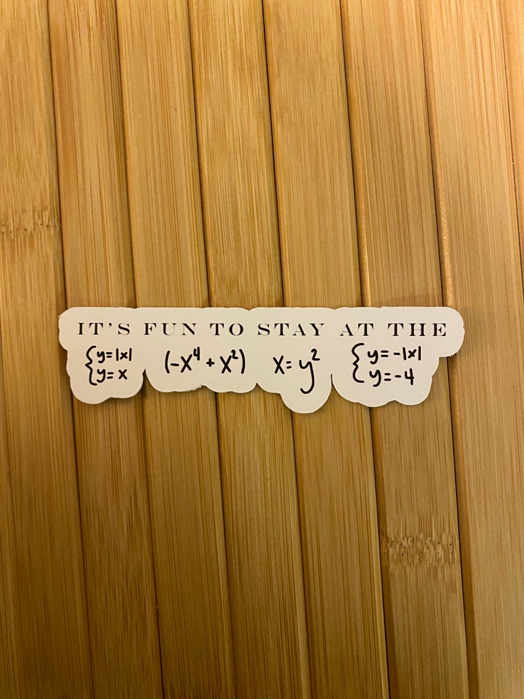 YMCA Graph | Funny Graph Sticker | - Etsy