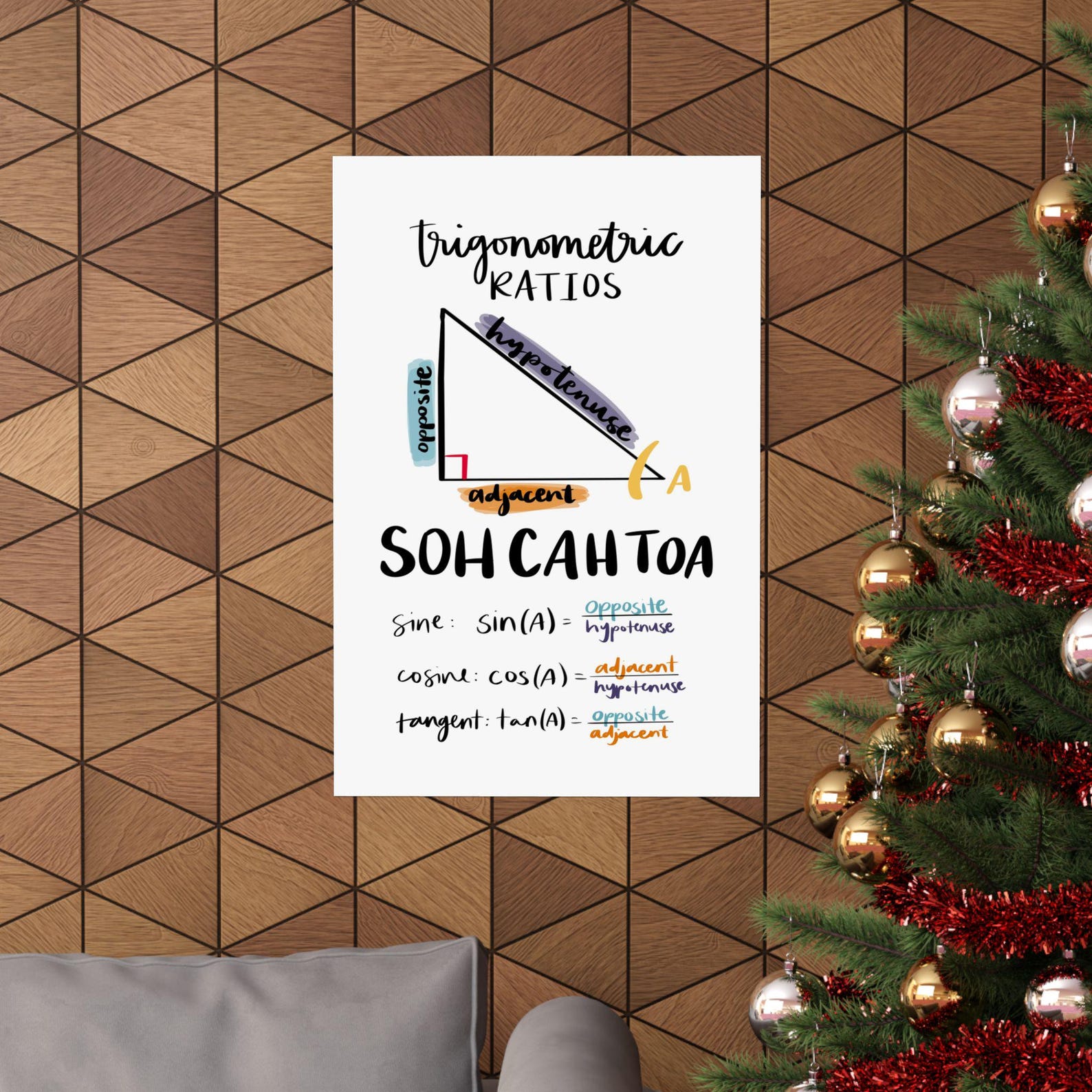 SOH CAH TOA Trig Poster - Etsy