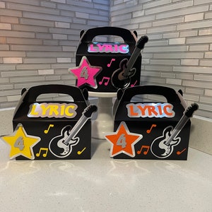 Rock'n Roll Candy Box Set/ Rock'n Roll Gable Box/ Rock'n Roll Birthday ...