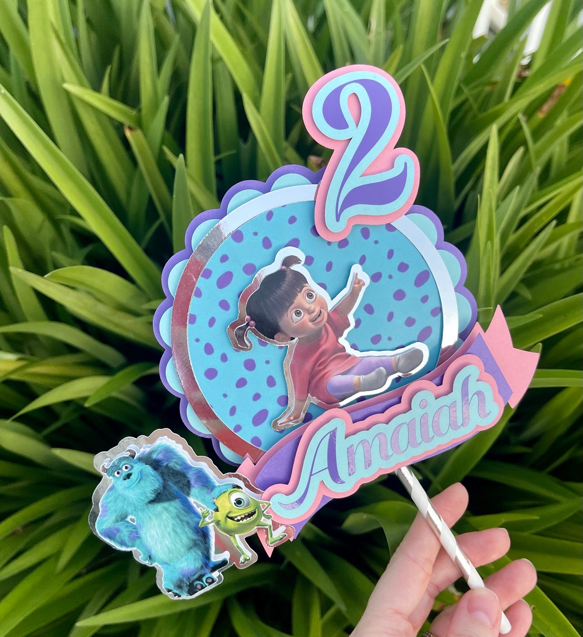 Monster Inc. Cake Topper: Sully & Boo Birthday Party Decoration - Etsy