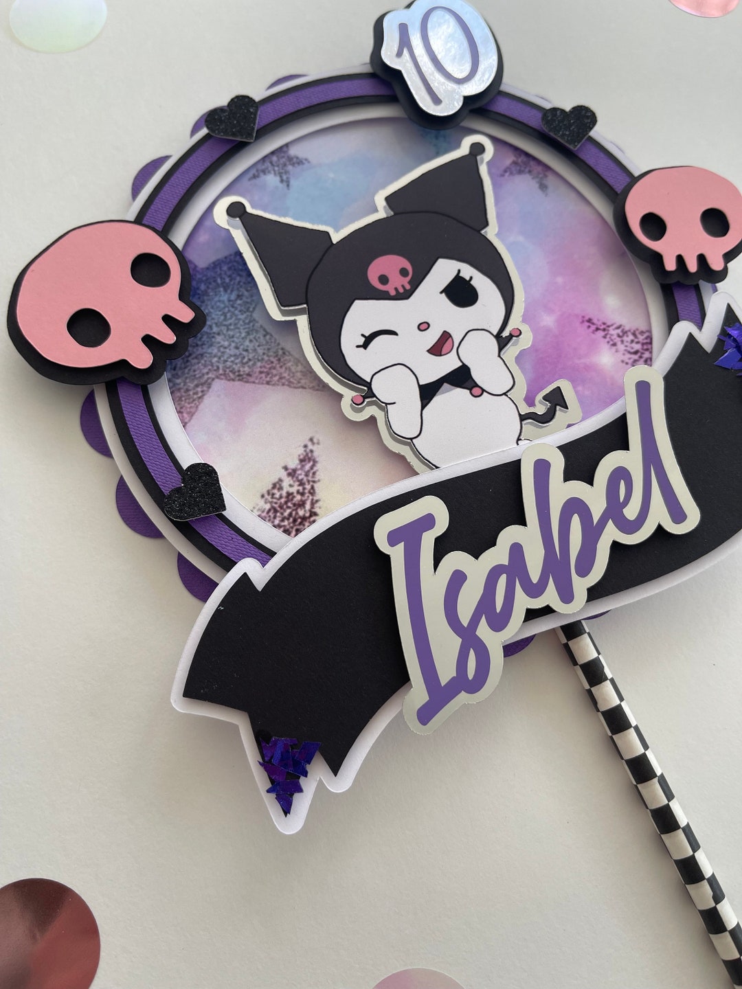 Kromi Cake Topper / Evil Kitty / Dark Kitty/ K-romi Cake Topper/ Kawaii ...