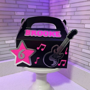 Rock'n Roll Candy Box Set/ Rock'n Roll Gable Box/ Rock'n Roll Birthday ...