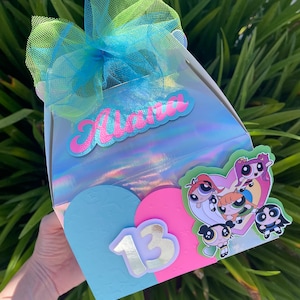 Powerpuff Girl Birthday Box/ Powerpuff Candy Box / Powerpuff Birthday ...