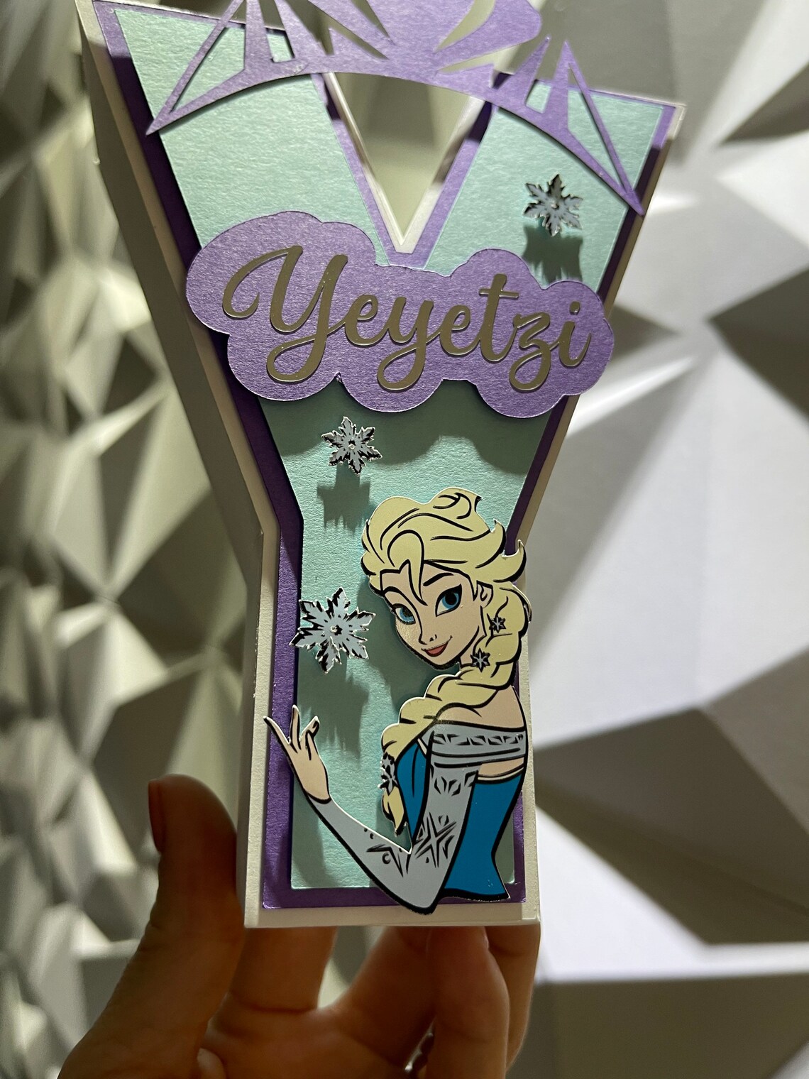 Frozen 3D Letter / Elsa 3D Letter / Numbers and Letters 3D / - Etsy