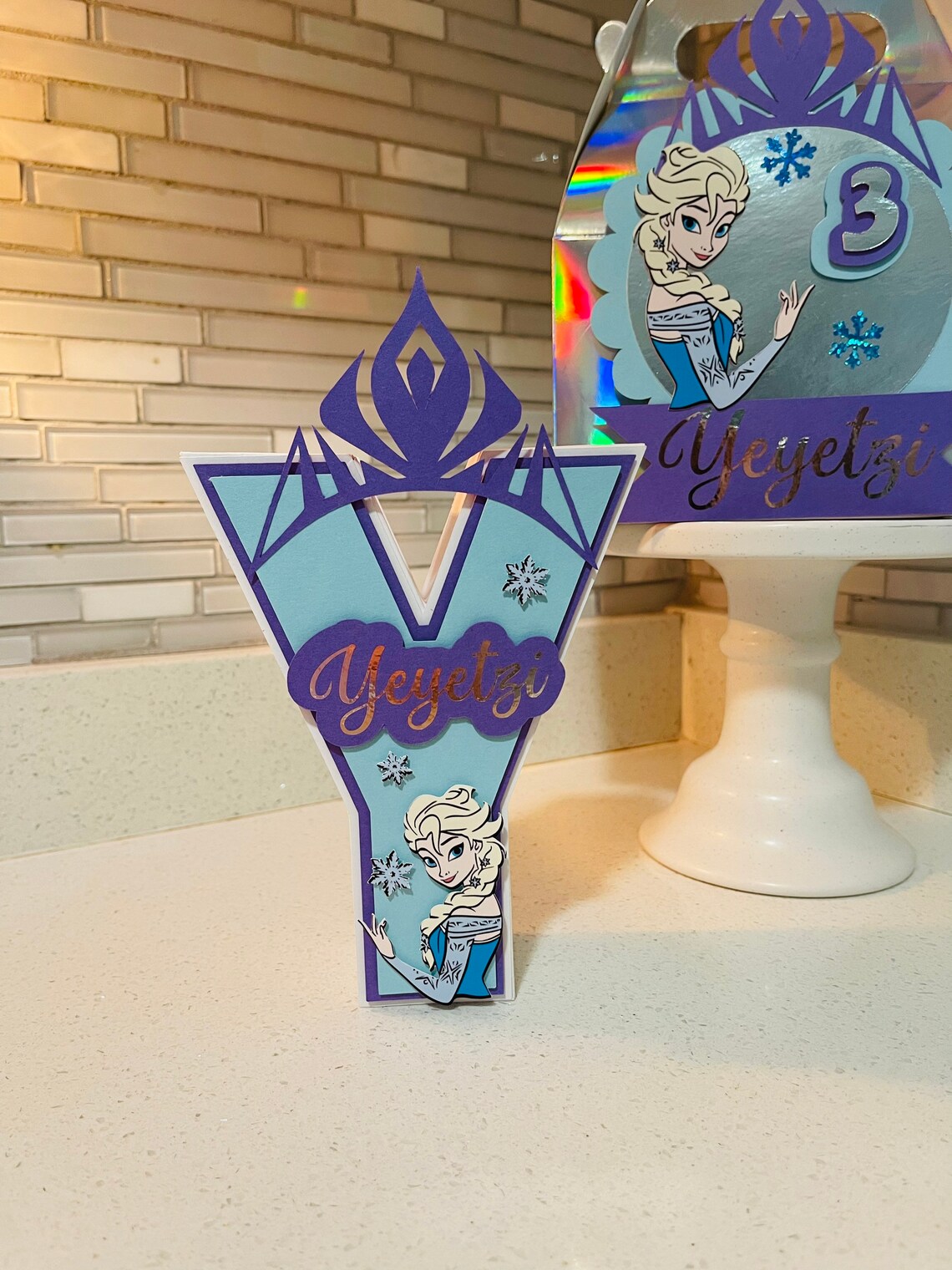 Frozen 3D Letter / Elsa 3D Letter / Numbers and Letters 3D / - Etsy