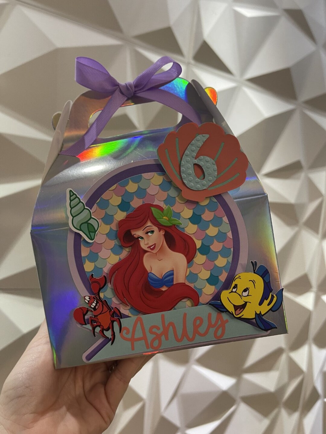 Ariel Party Box 8 Set/ Ariel Candy Box / the Little Mermaid Party ...