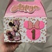 Set 6 Minnie Candy Box /gable Box Minnie Mouse/ Gold and Pink Minnie ...