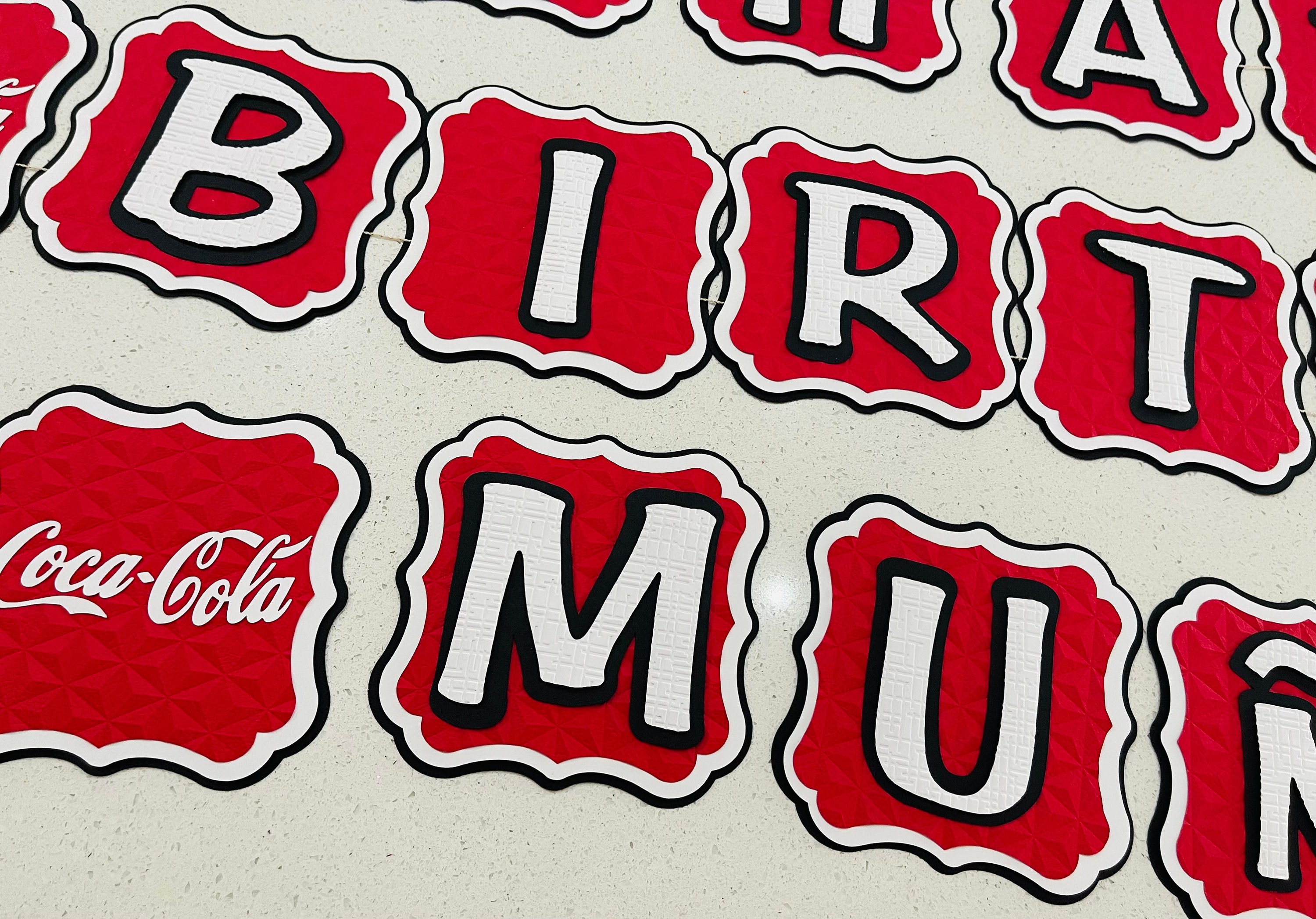 Banner of Coca-cola Theme / Party Decorations / - Etsy