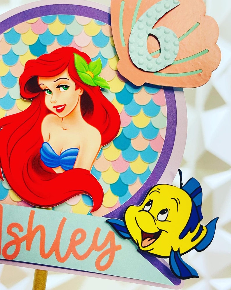 Ariel Cake Topper: Mermaid Party Decorations - Etsy