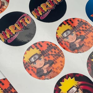 Naruto Stickers Set of 12/ Stickers Set of Anime Themed/ Party ...