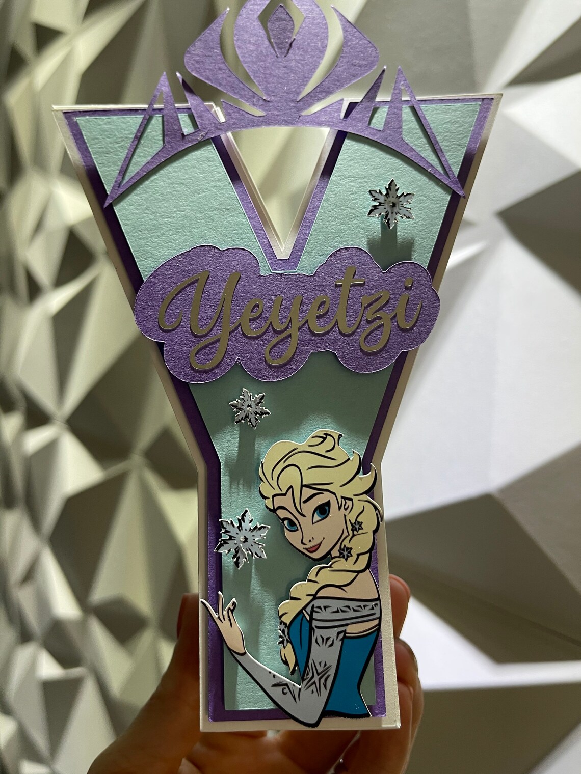 Frozen 3D Letter / Elsa 3D Letter / Numbers and Letters 3D / - Etsy