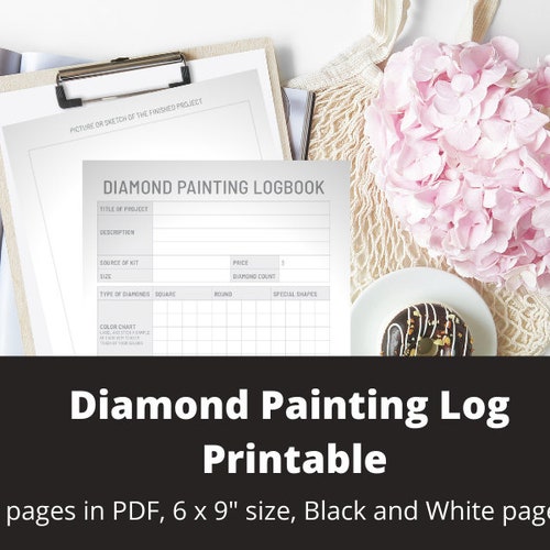 Digital Download Diamond Painting Logbook Journal Planner - Etsy