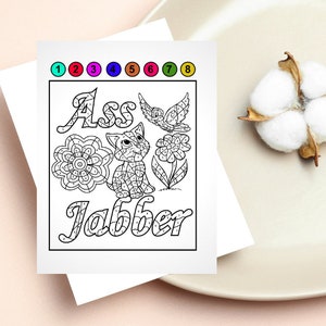 Mandala Swear Words Adult Color by Numbers Pages Printable - Etsy