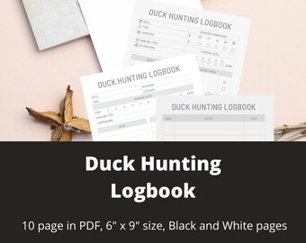 Duck Hunting Logbook | Etsy
