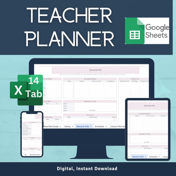 Teacher Planner - Etsy