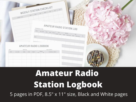Amateur Radio Station Logbook Printable Digital Instant | Etsy