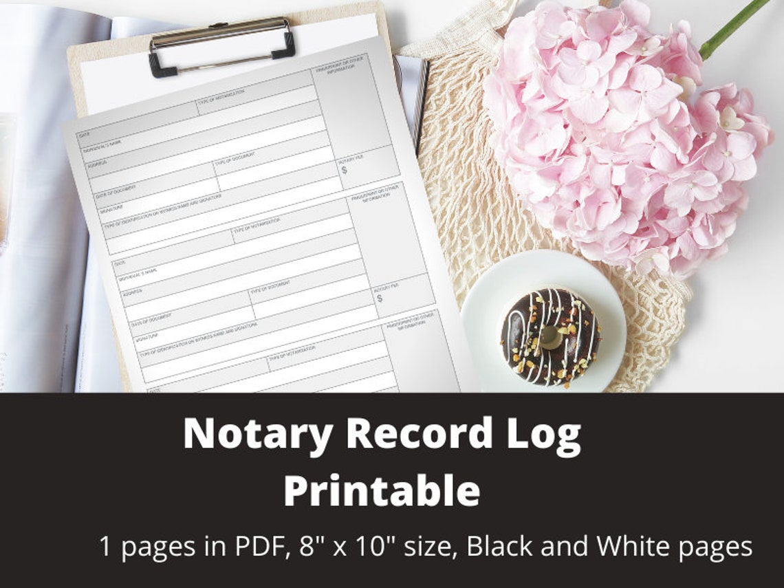 Notary Log Template