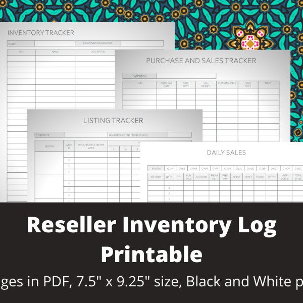 Reseller Planner - Etsy